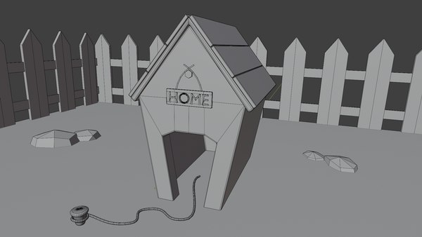 DOG HOUSE 3D CARTOON model - TurboSquid 1753473
