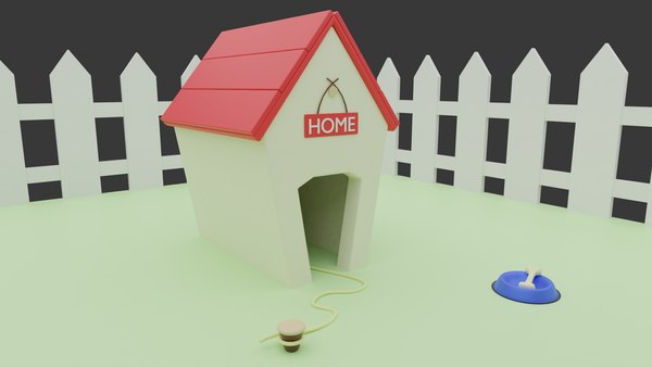 DOG HOUSE 3D CARTOON model - TurboSquid 1753473