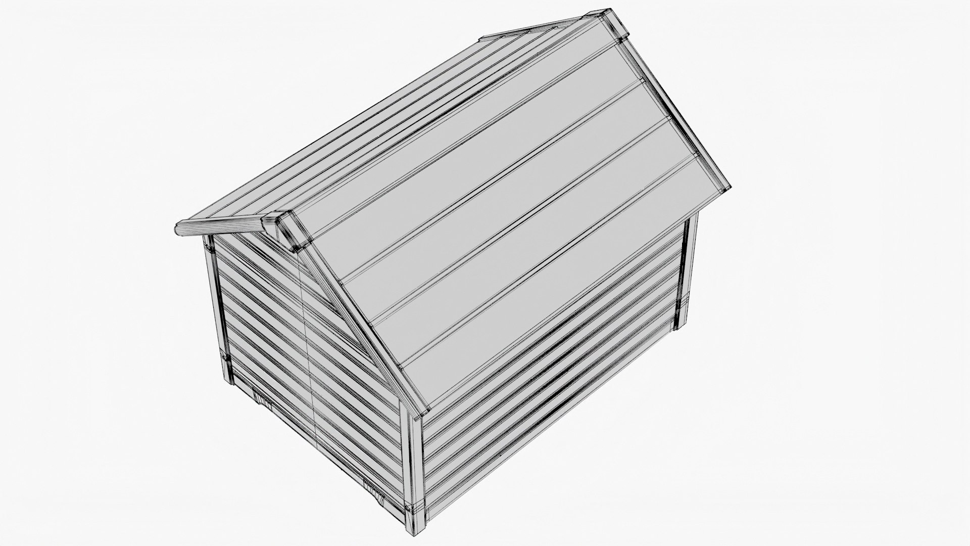 3D Dog House 01 B Model - TurboSquid 2219438