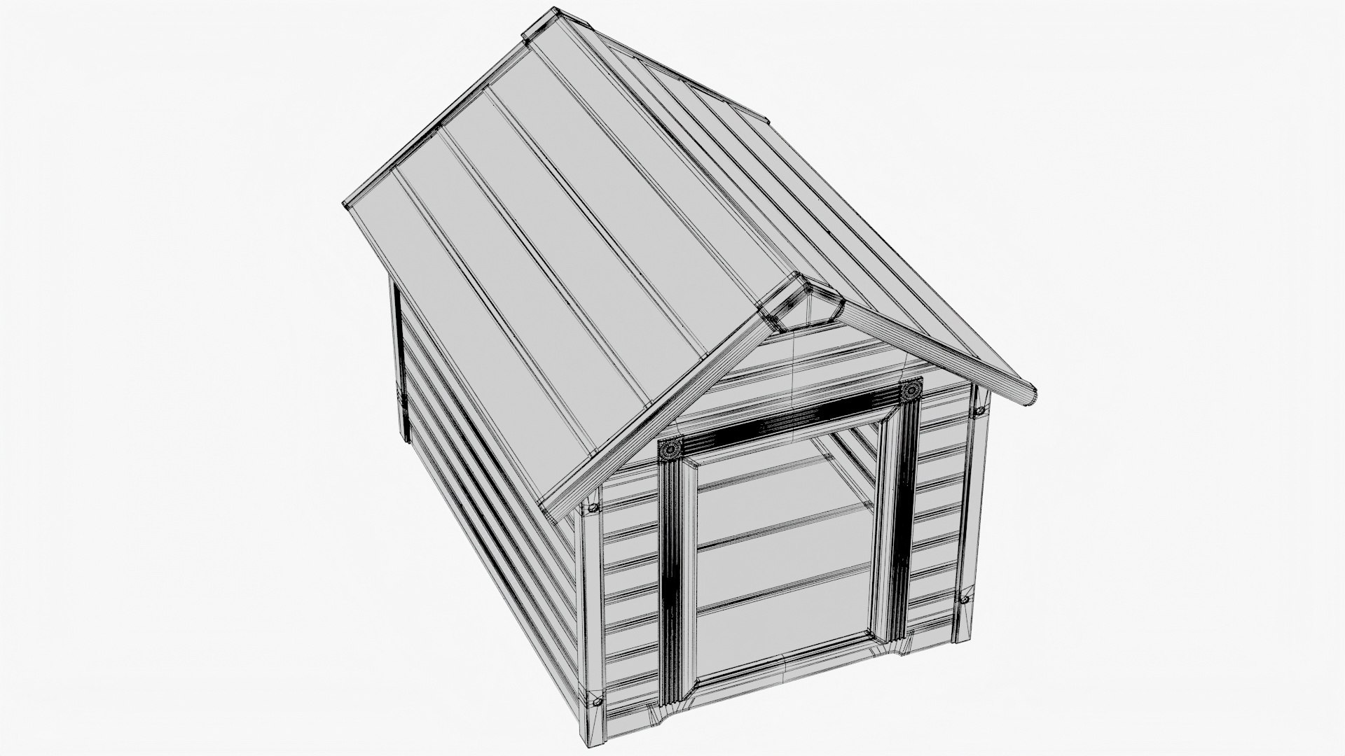 3D Dog House 01 B Model - TurboSquid 2219438
