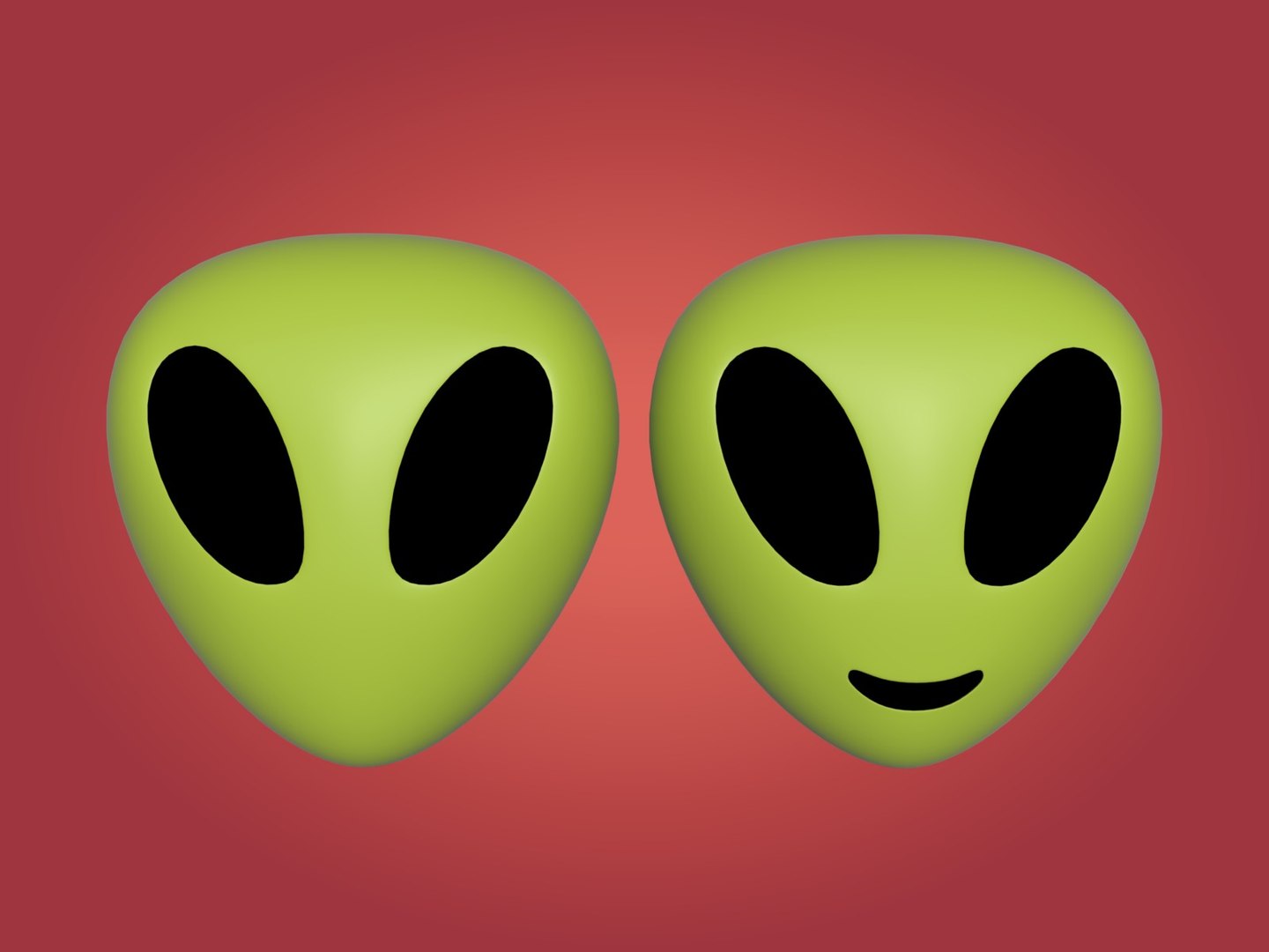 3D alien head icon - TurboSquid 1588997