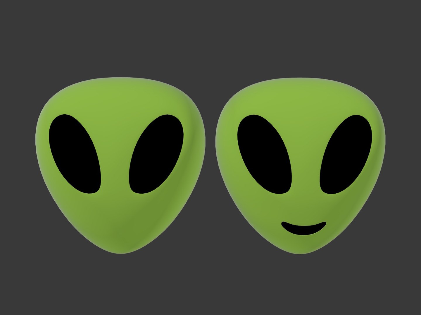 3D alien head icon - TurboSquid 1588997