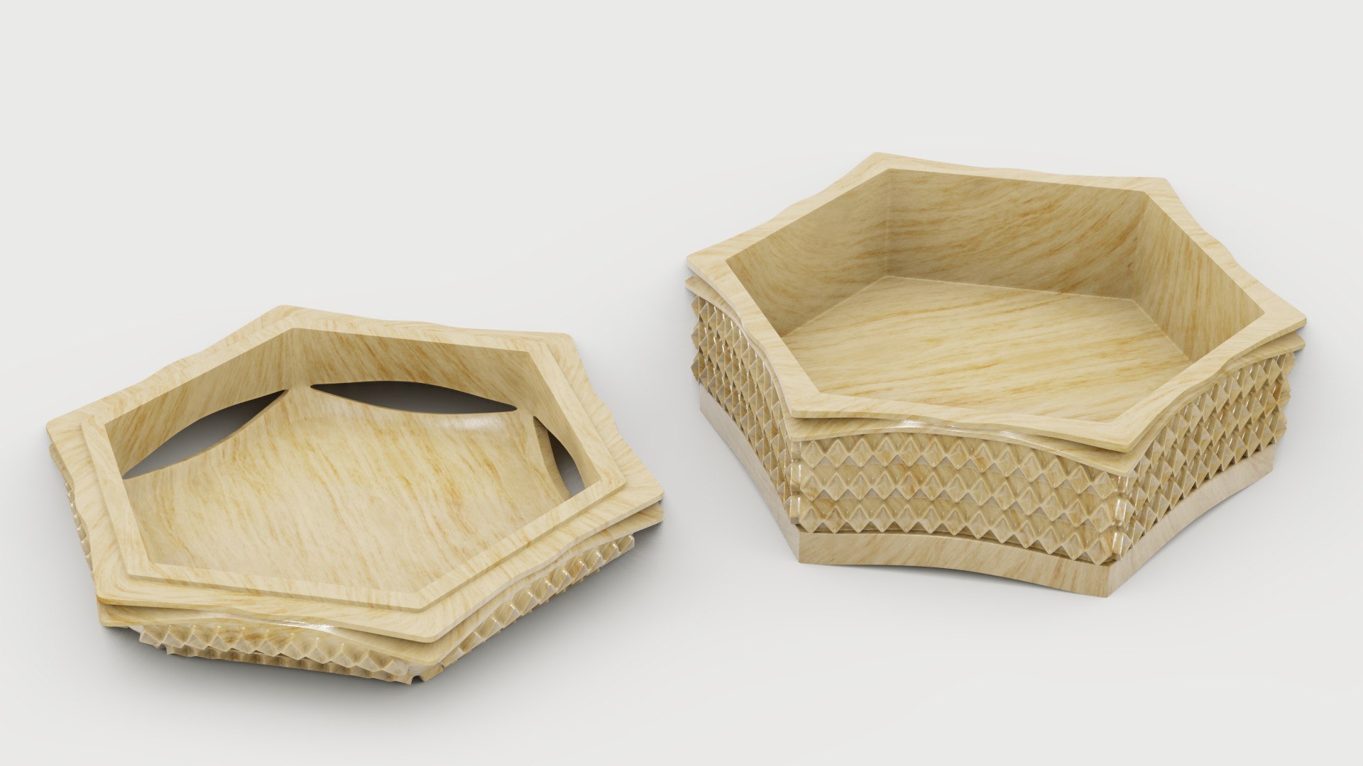 3D box jewelry wood - TurboSquid 1677365