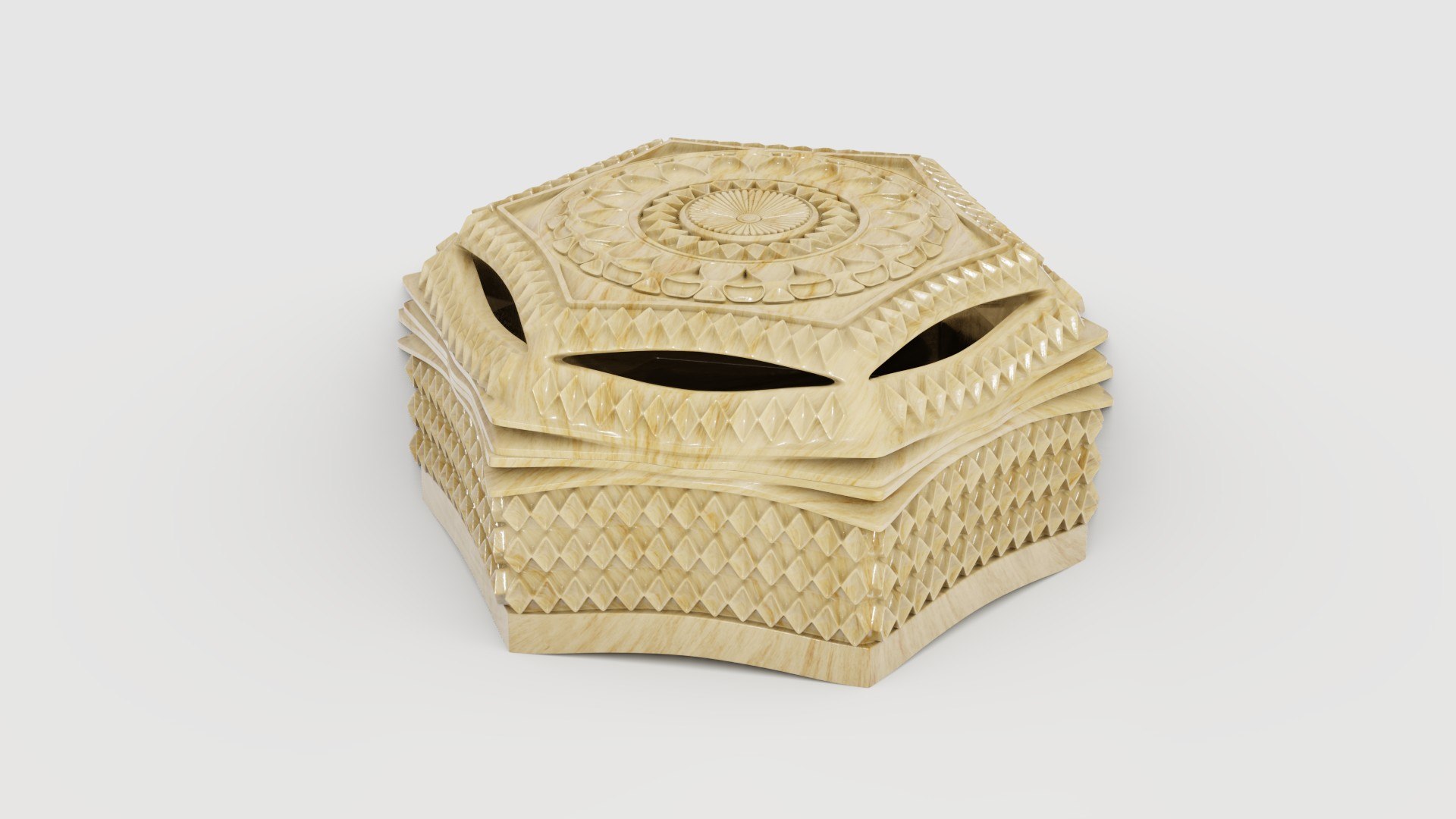 3D box jewelry wood - TurboSquid 1677365