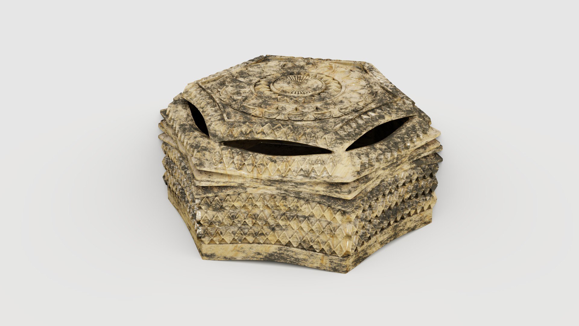 3D box jewelry wood - TurboSquid 1677365