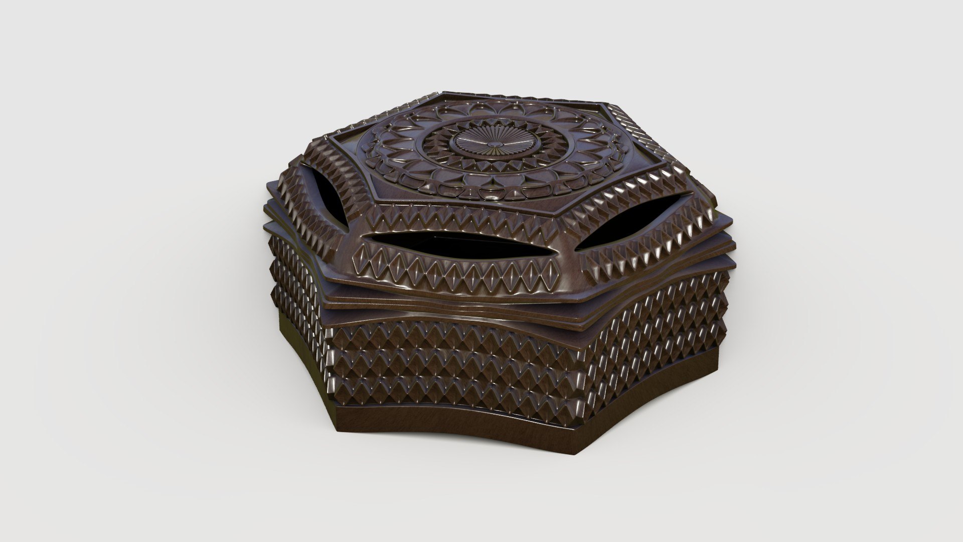 3D box jewelry wood - TurboSquid 1677365