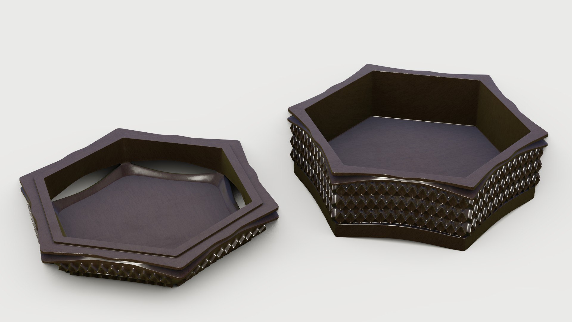 3D box jewelry wood - TurboSquid 1677365