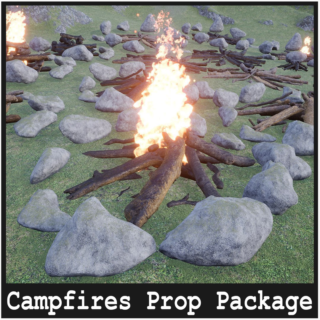 3D Ultimate Campfires Package 42 Assets Model - TurboSquid 1984551