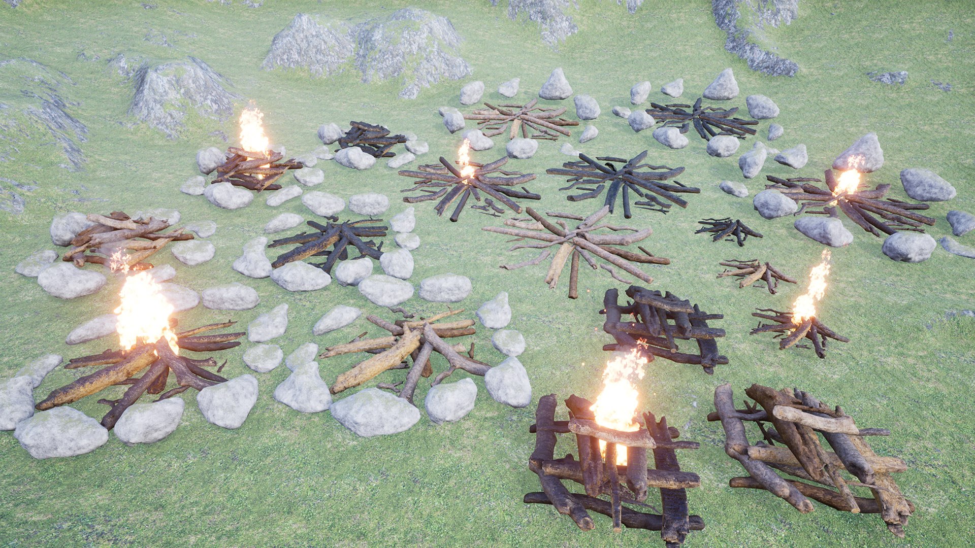 3D Ultimate Campfires Package 42 Assets model - TurboSquid 1984551