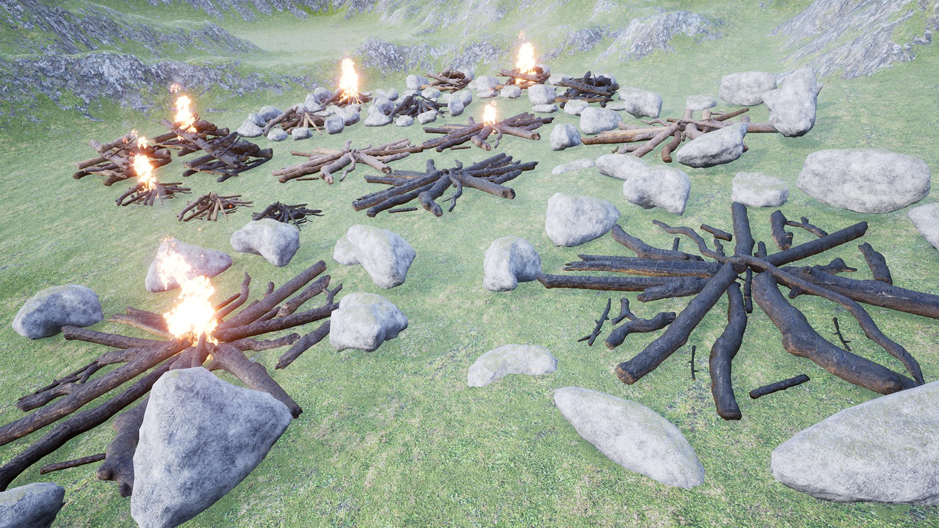 3D Ultimate Campfires Package 42 Assets Model - TurboSquid 1984551