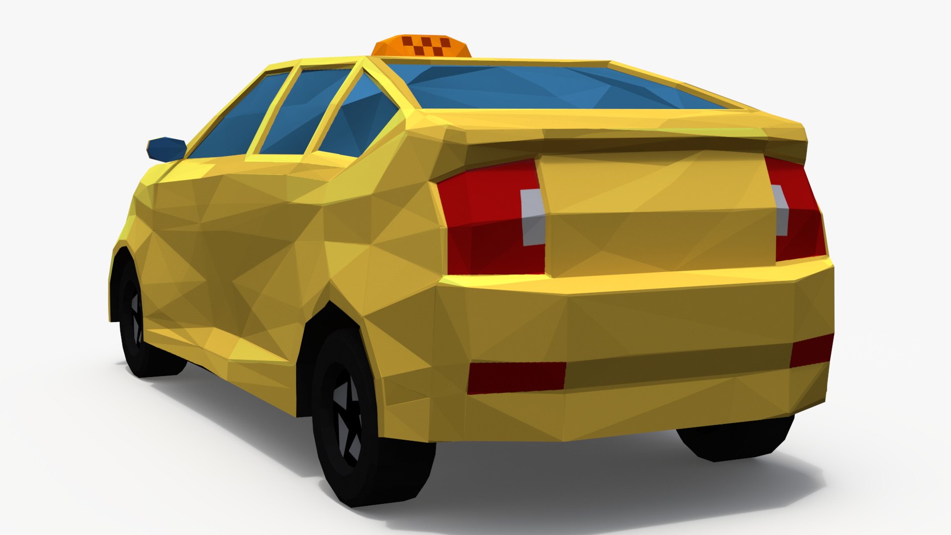Low Poly Stylized Model Taxi 3D Model - TurboSquid 2273251