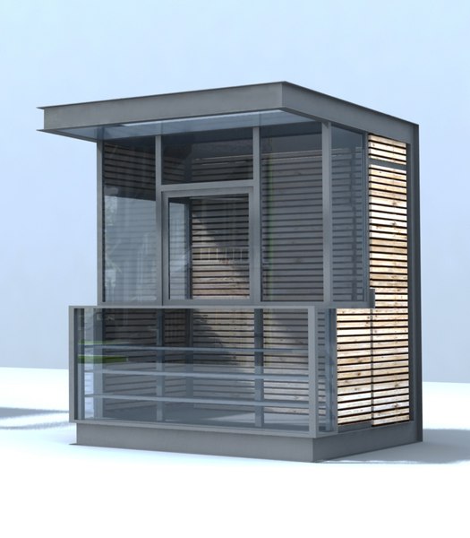 modern pavilion 3d model