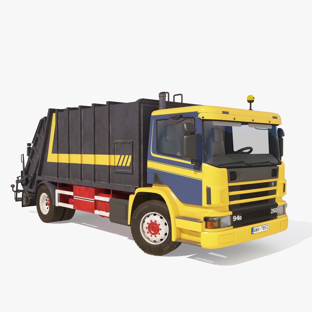 3D Garbage Truck model - TurboSquid 1729497