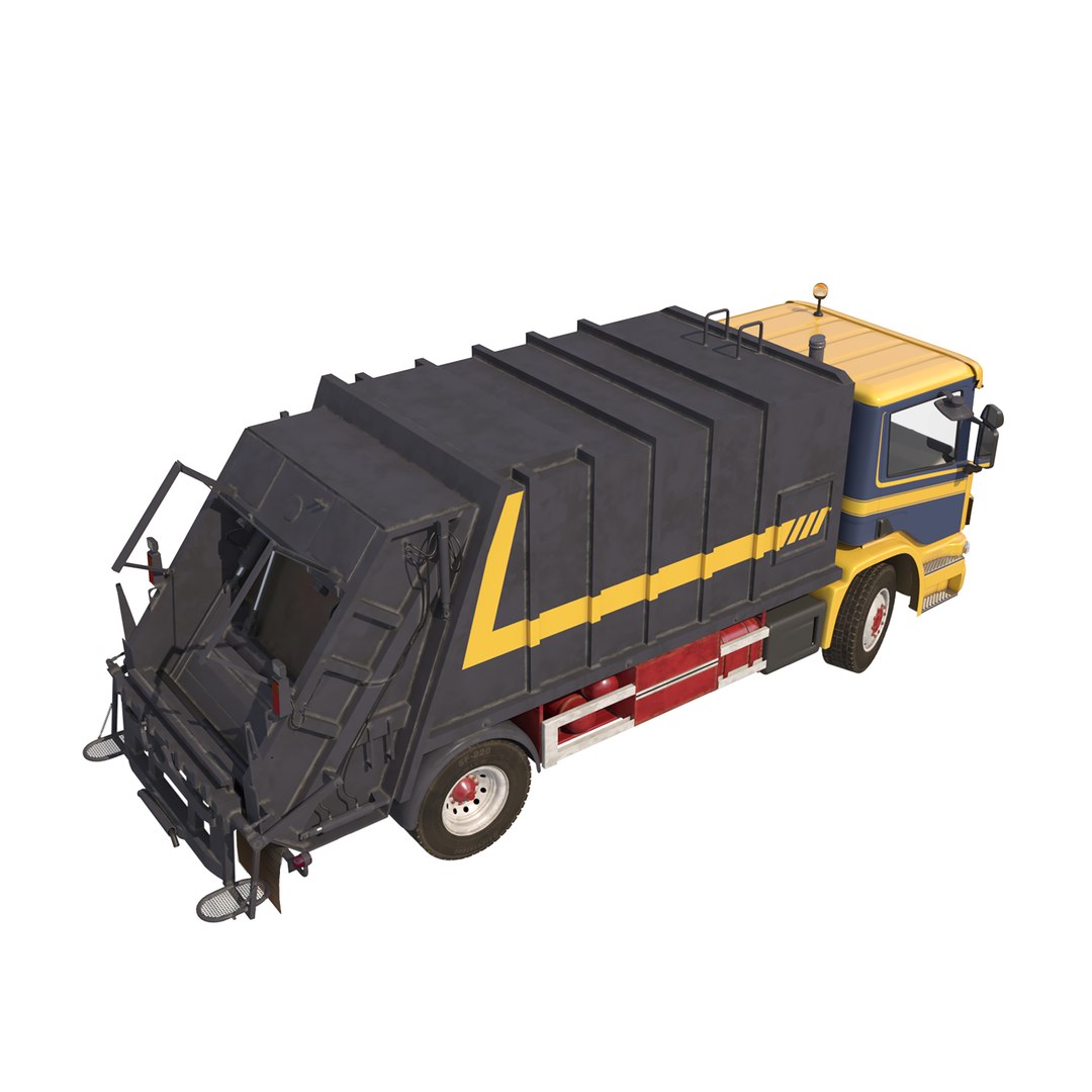 3D Garbage Truck Model - TurboSquid 1729497