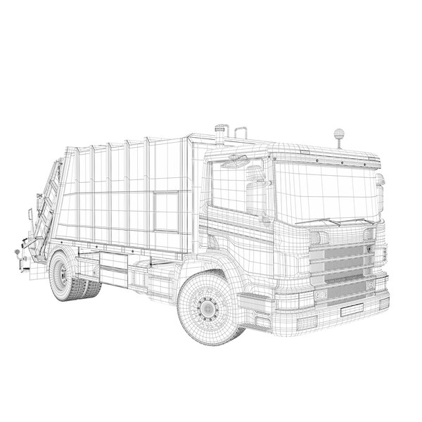 3D Garbage Truck model - TurboSquid 1729497