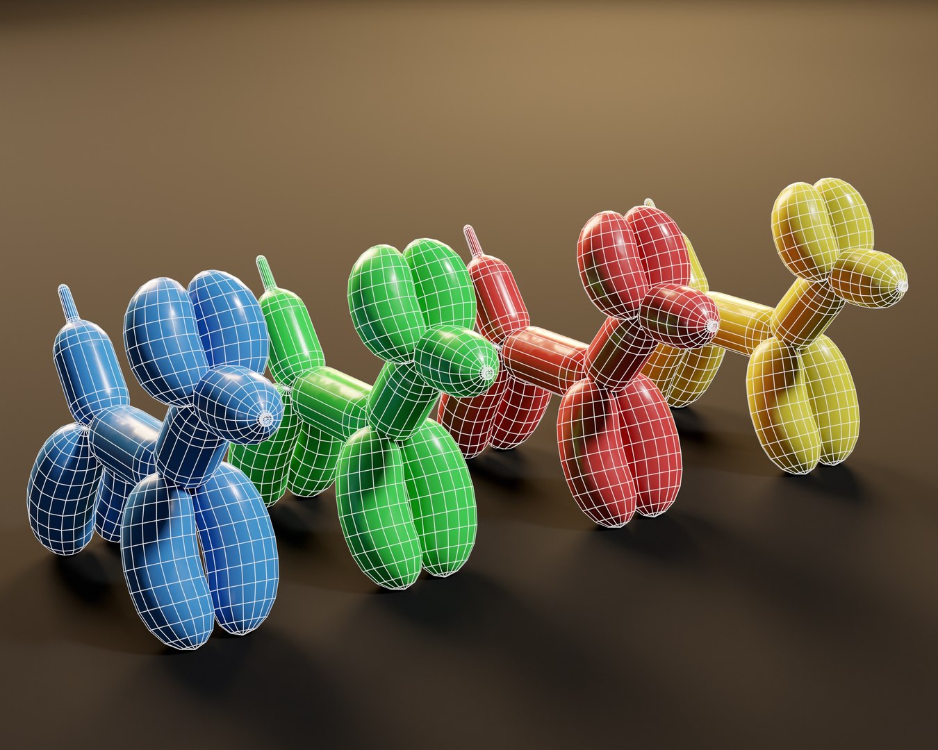 3D Animal Shaped Balloon Model - TurboSquid 2414099