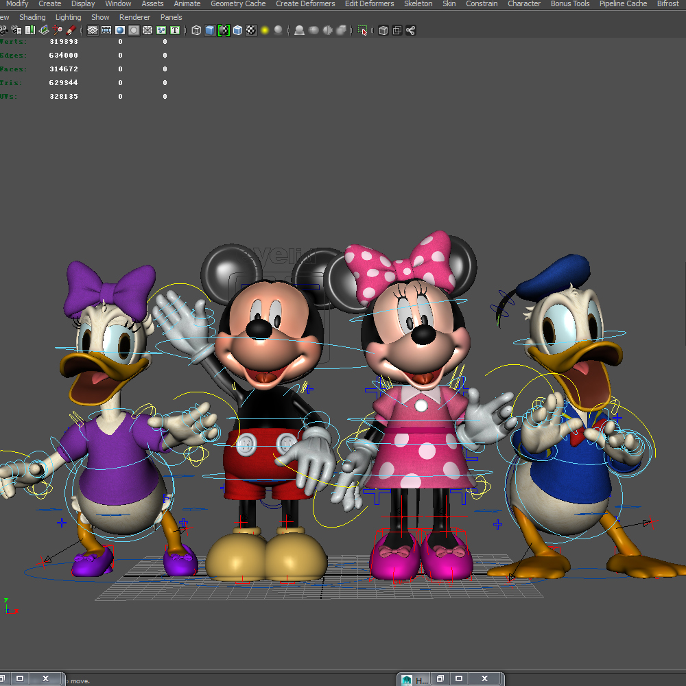 Characters cartoons 3D model - TurboSquid 1179014