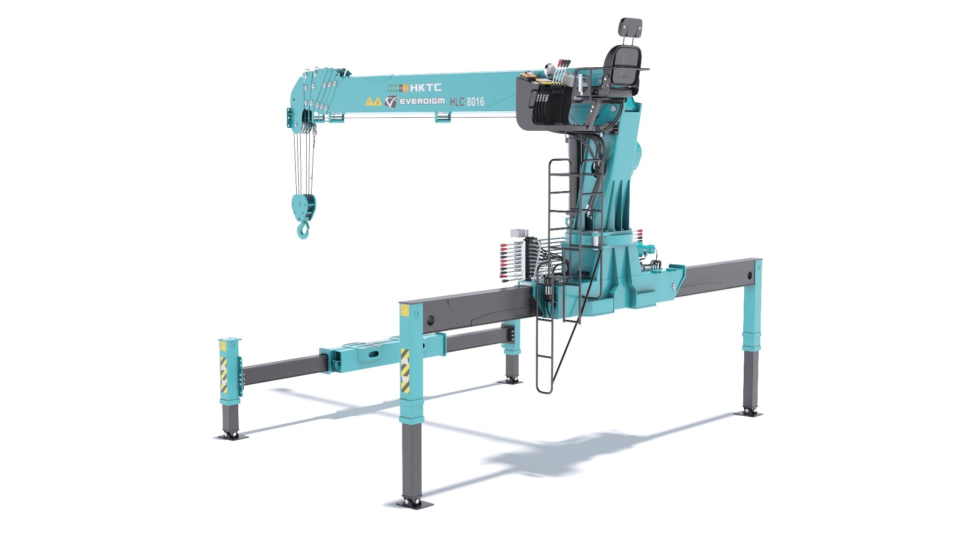 Hyundai HLC 8016 Crane 3D Model - TurboSquid 2368347
