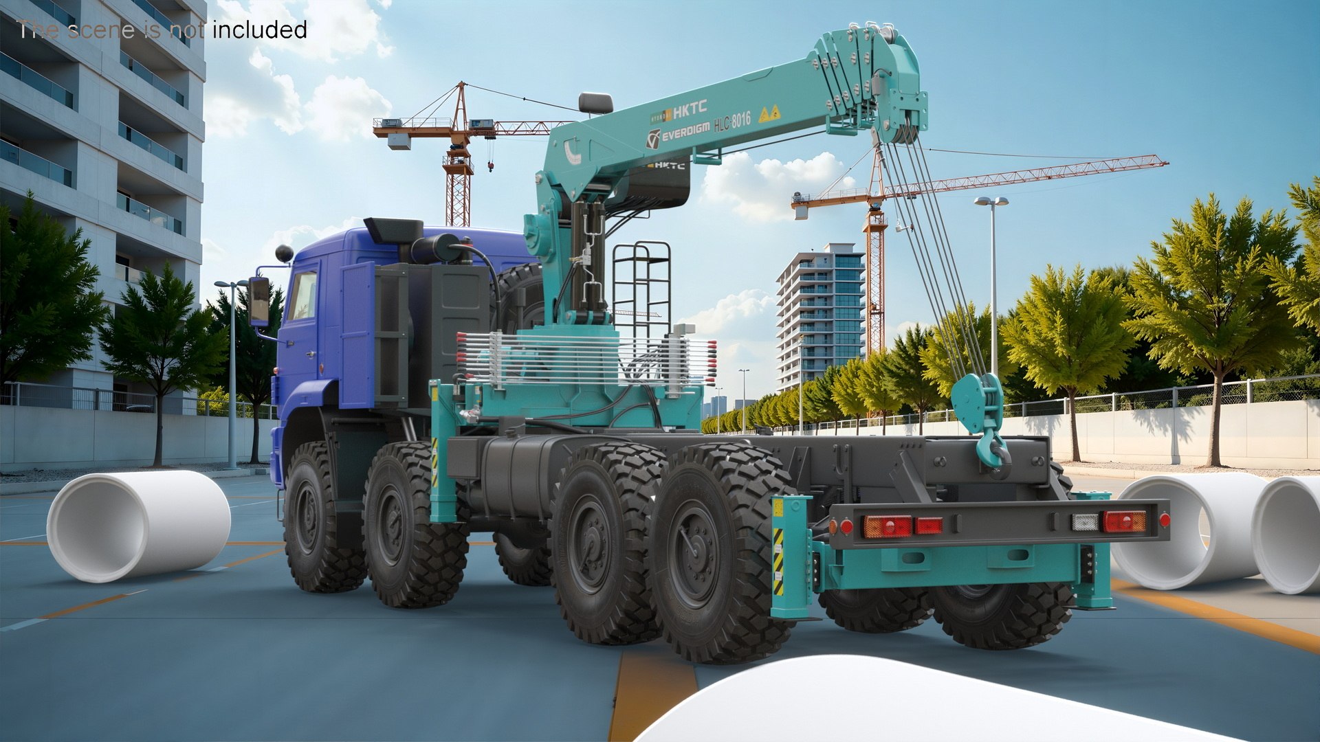 Hyundai HLC 8016 Crane 3D Model - TurboSquid 2368347