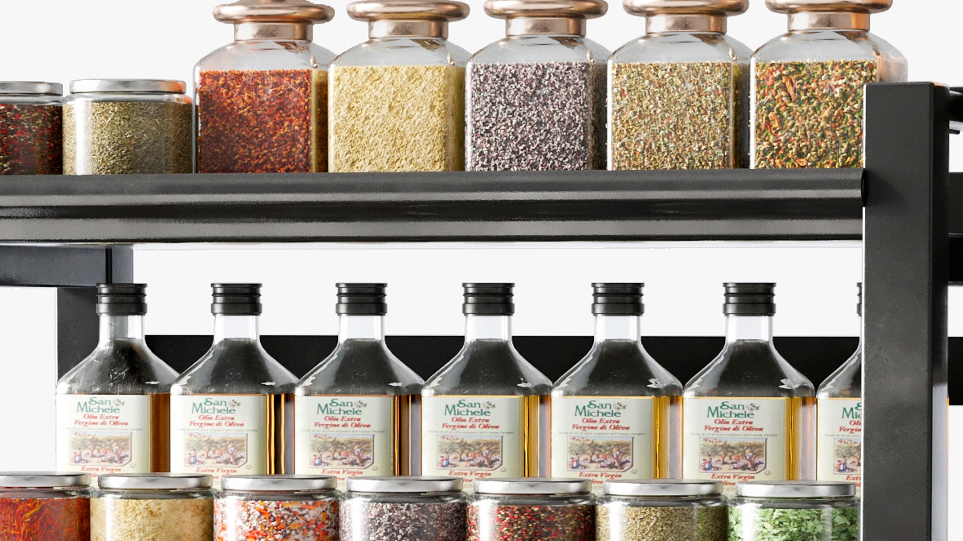 3D Spice Rack For Kitchen Or Restaurant Model - TurboSquid 2358690