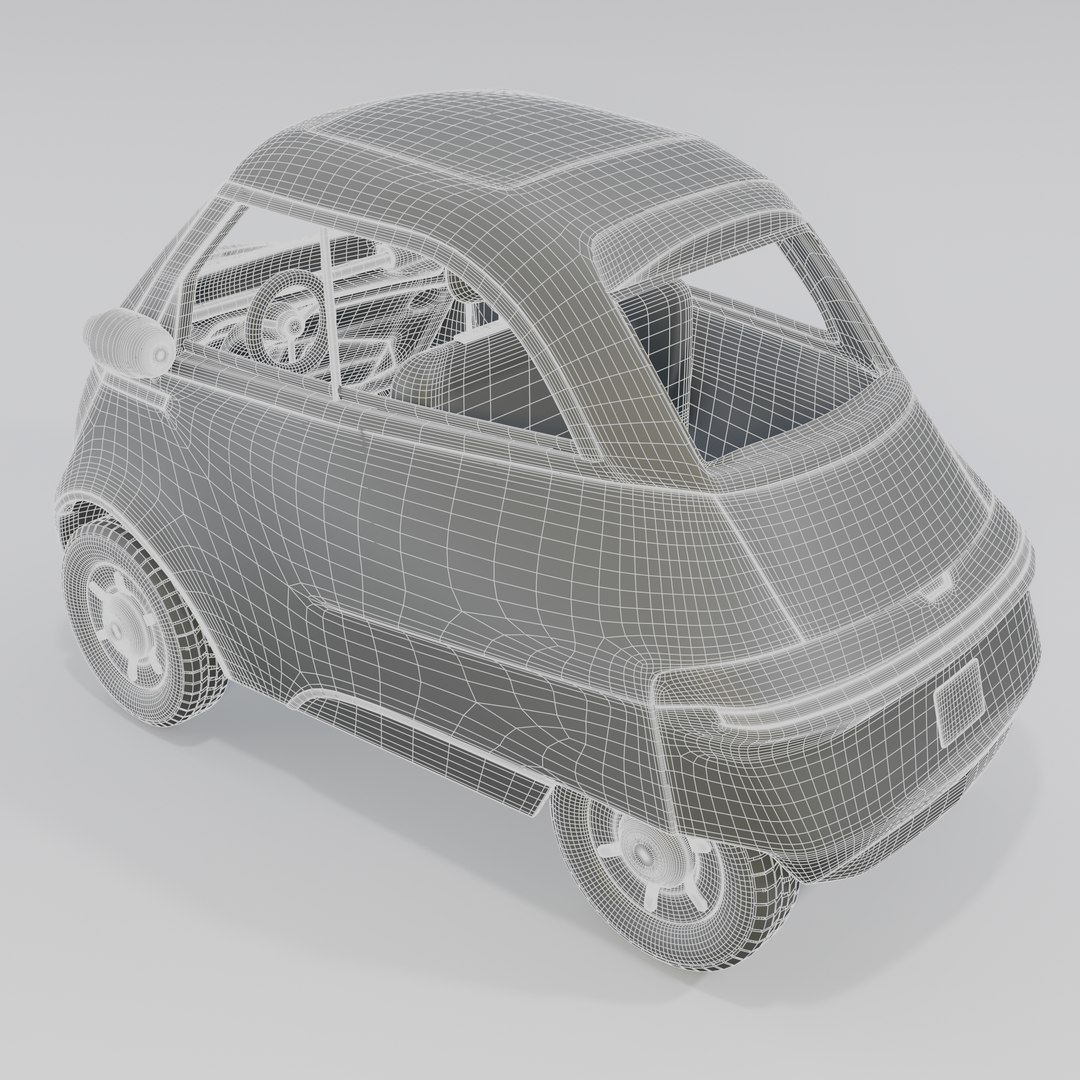 3D Model Microlino Electric Scooter Car Orange - TurboSquid 2197363