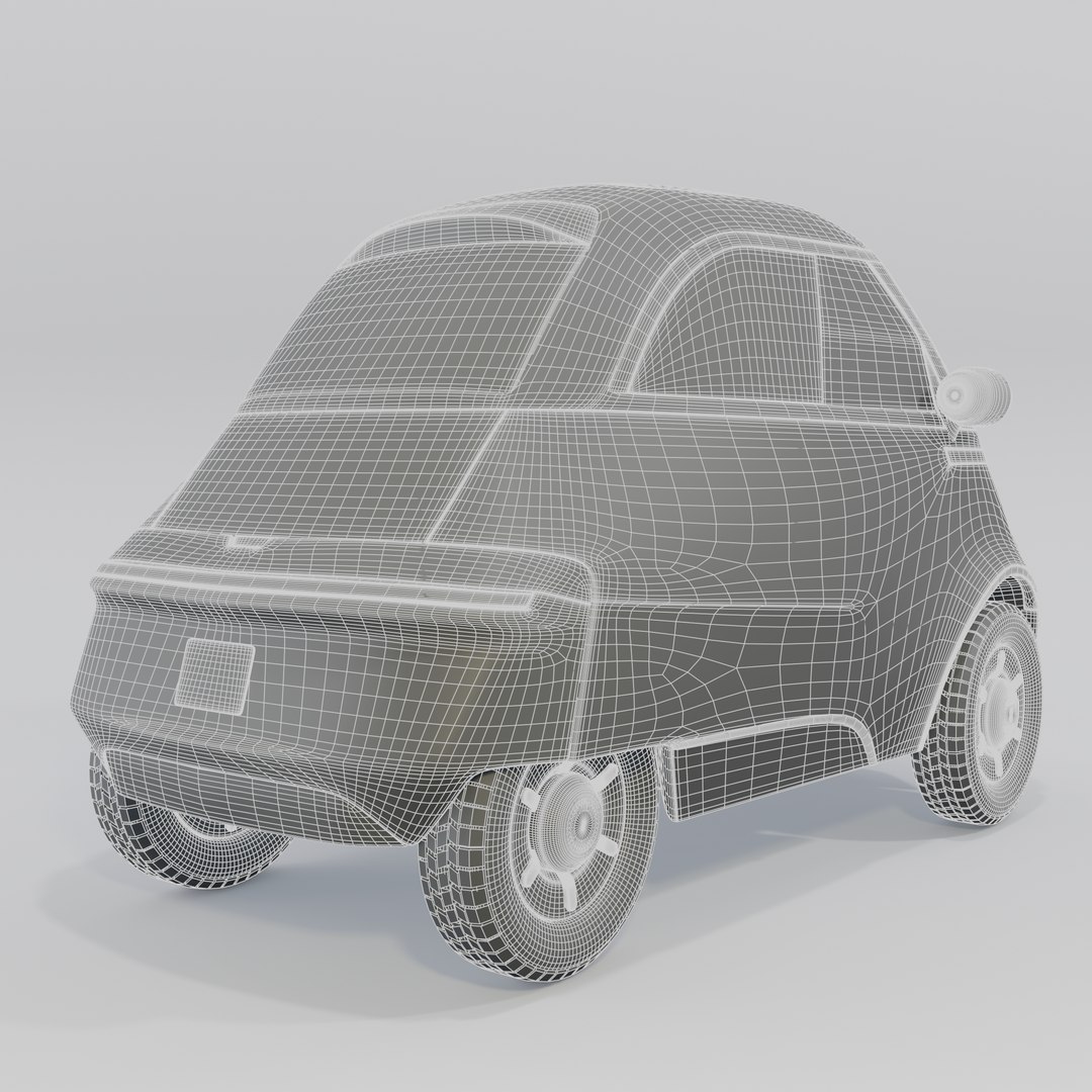 3D Model Microlino Electric Scooter Car Orange - TurboSquid 2197363