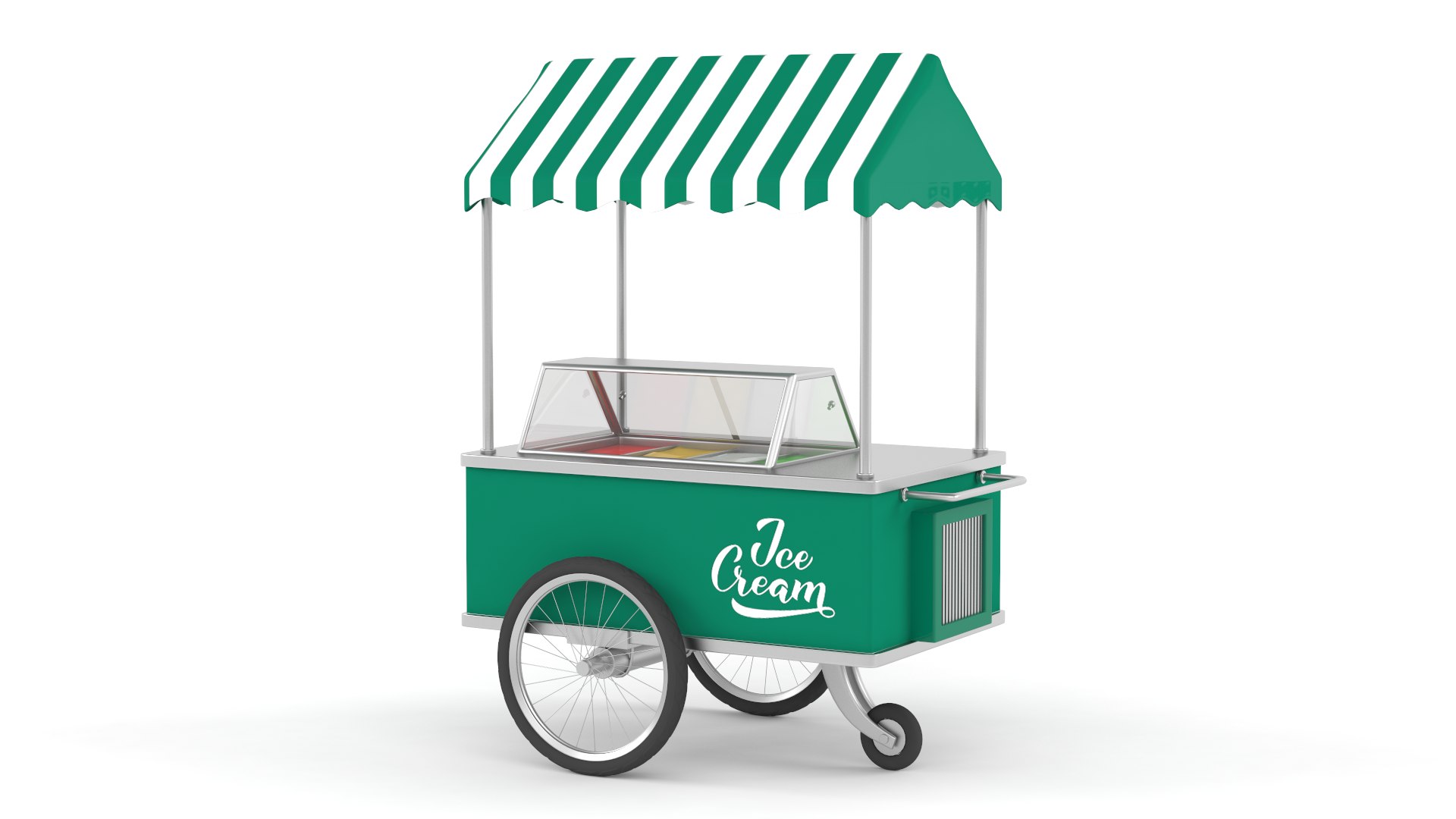 3D Ice Cream Cart - TurboSquid 1892577
