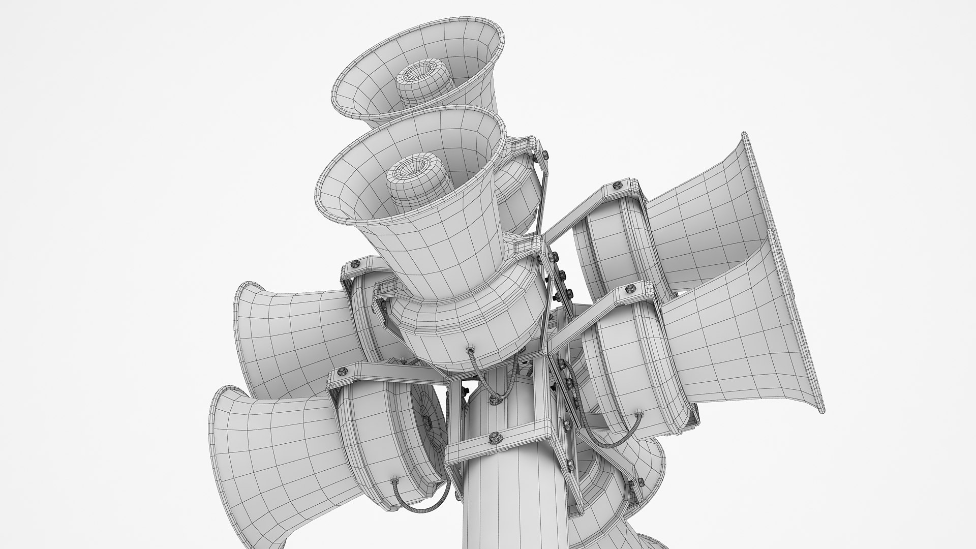 Outdoor warning siren model - TurboSquid 1438769