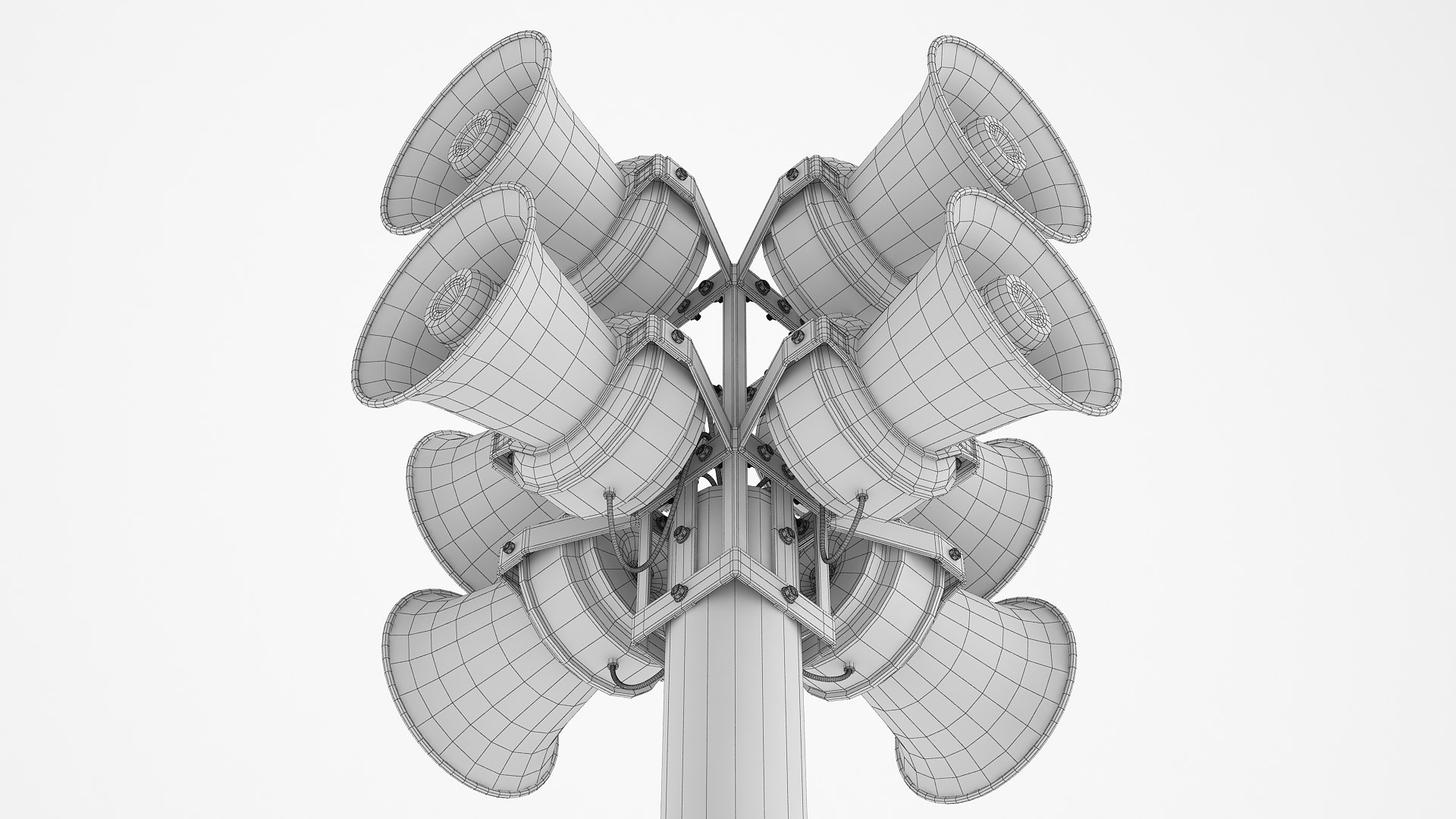 Outdoor Warning Siren Model - TurboSquid 1438769