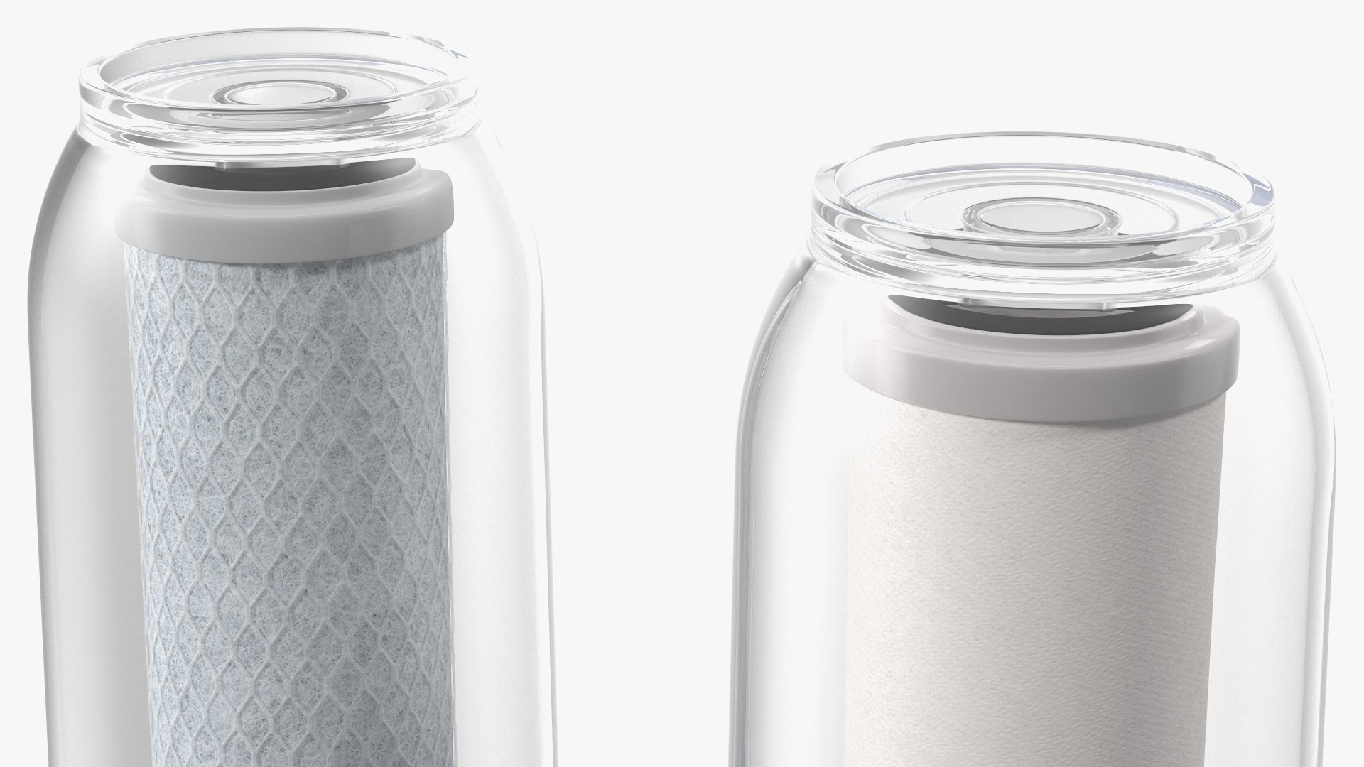 3D Dual Stage Water Filter Housing With Filters - TurboSquid 1736243