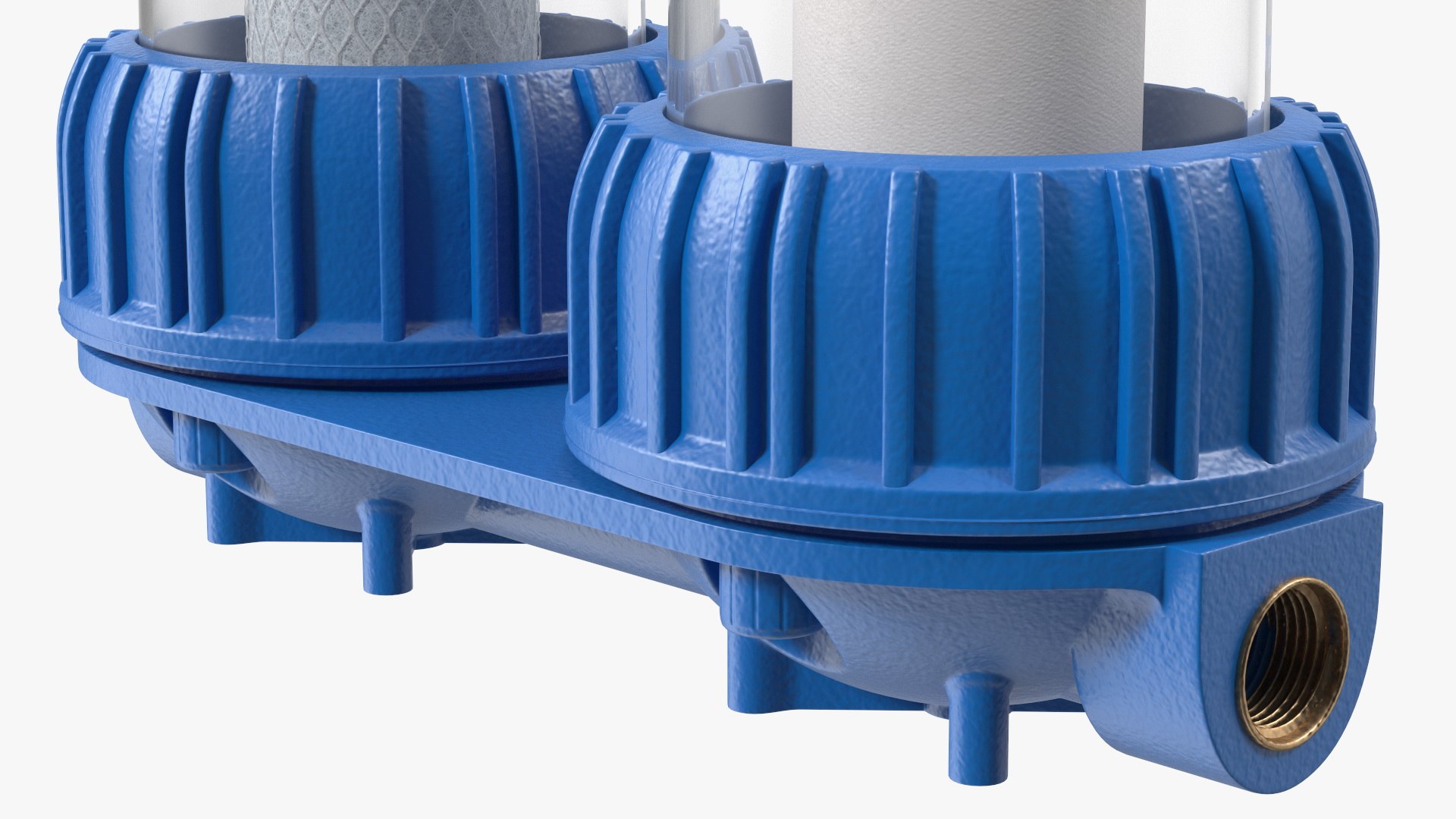 3D Dual Stage Water Filter Housing With Filters - TurboSquid 1736243