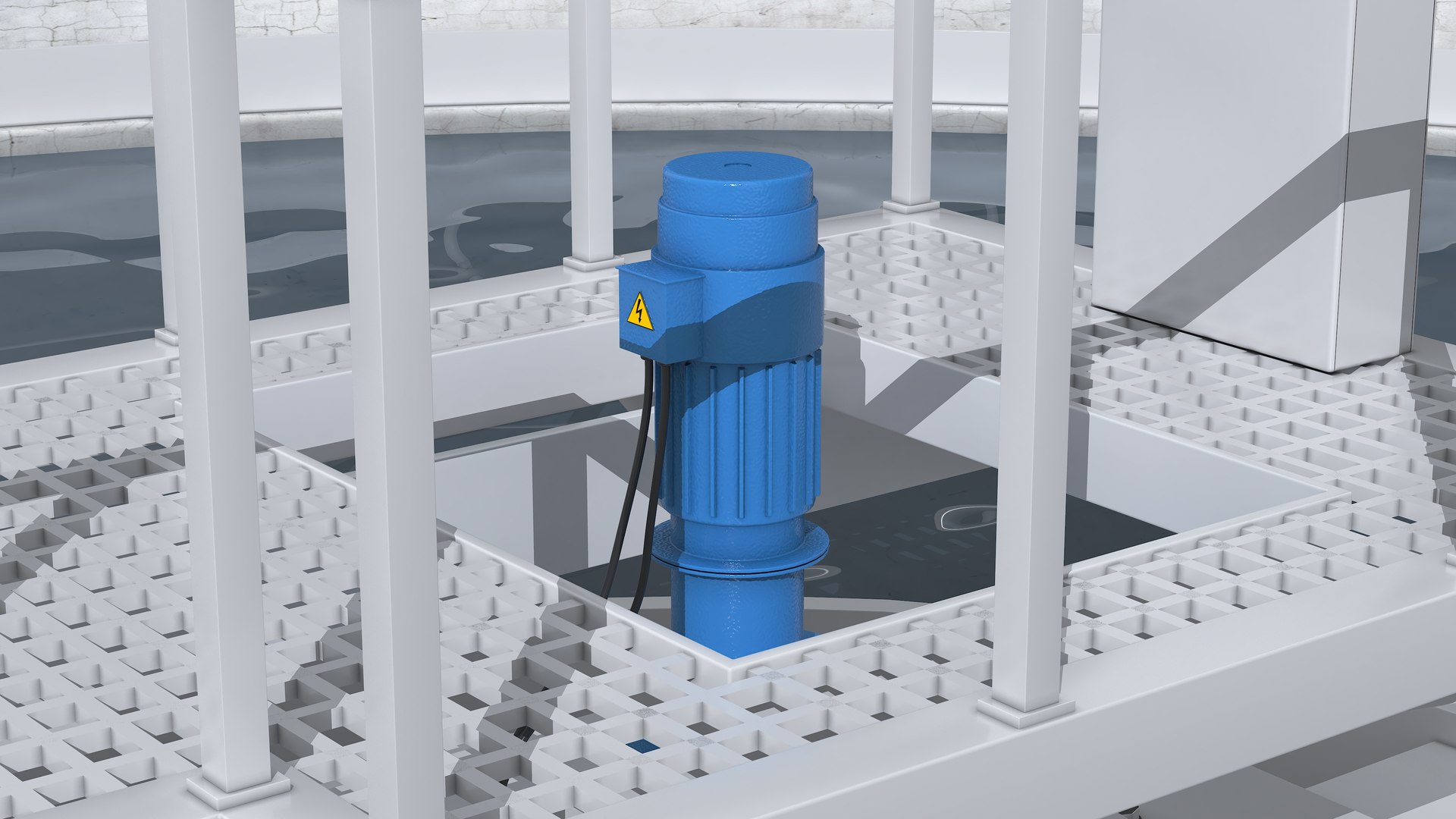 Wastewater Treatment Basin Set 3D Model - TurboSquid 2340851