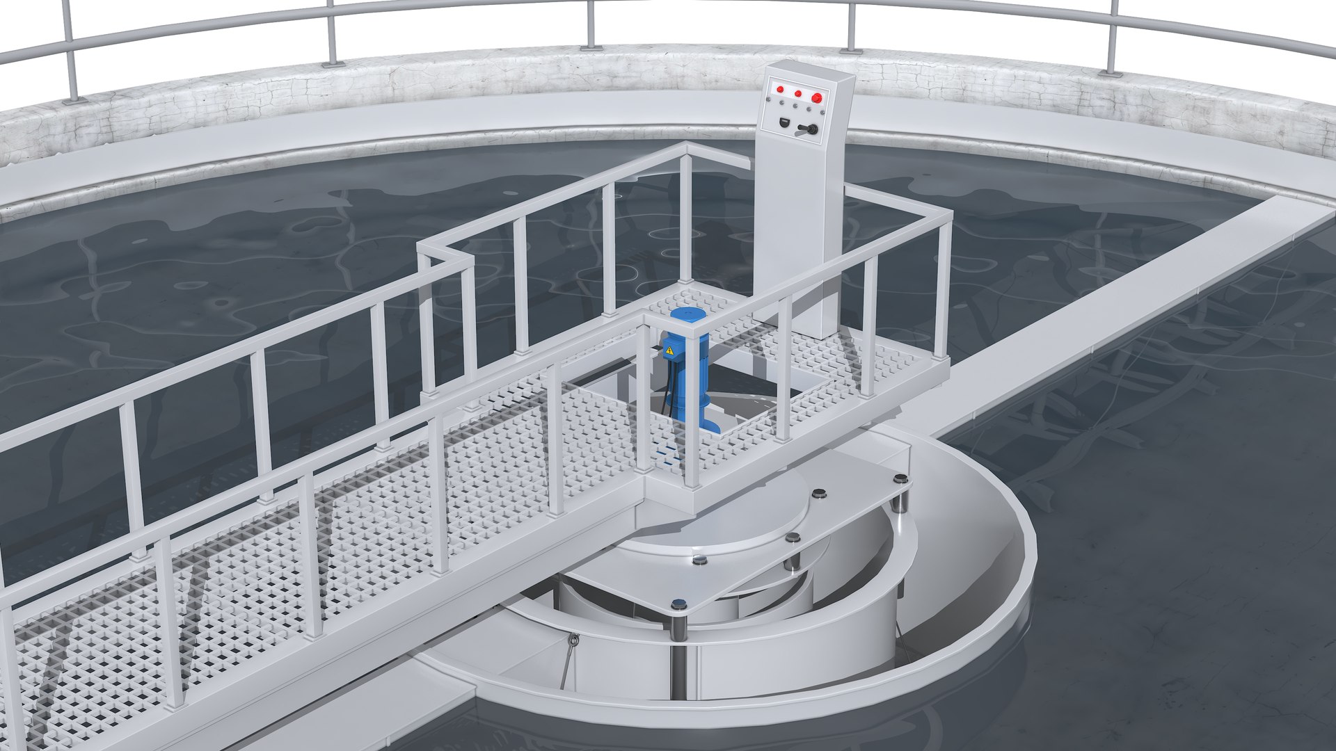 Wastewater Treatment Basin Set 3D Model - TurboSquid 2340851
