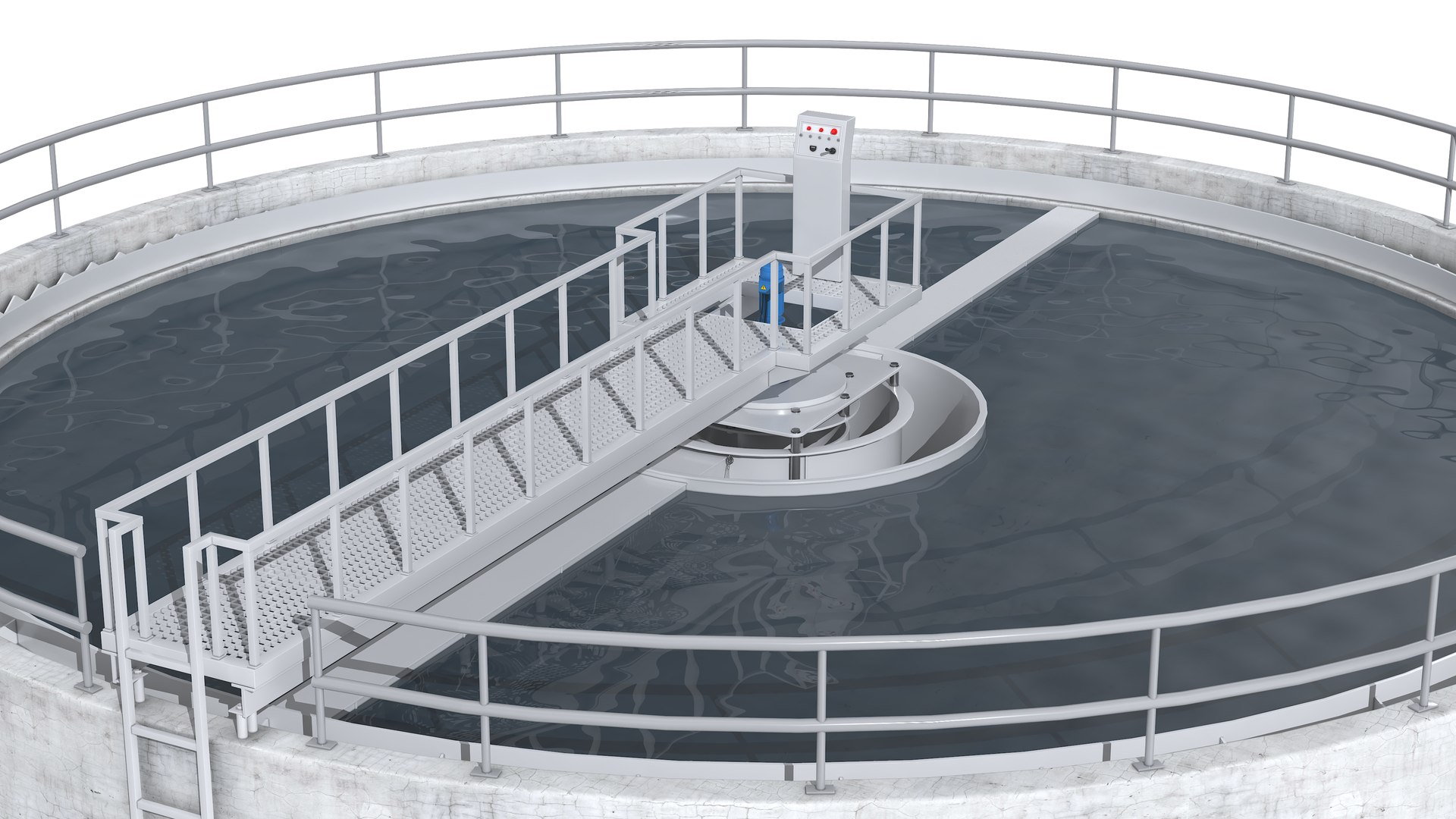 Wastewater Treatment Basin Set 3D Model - TurboSquid 2340851