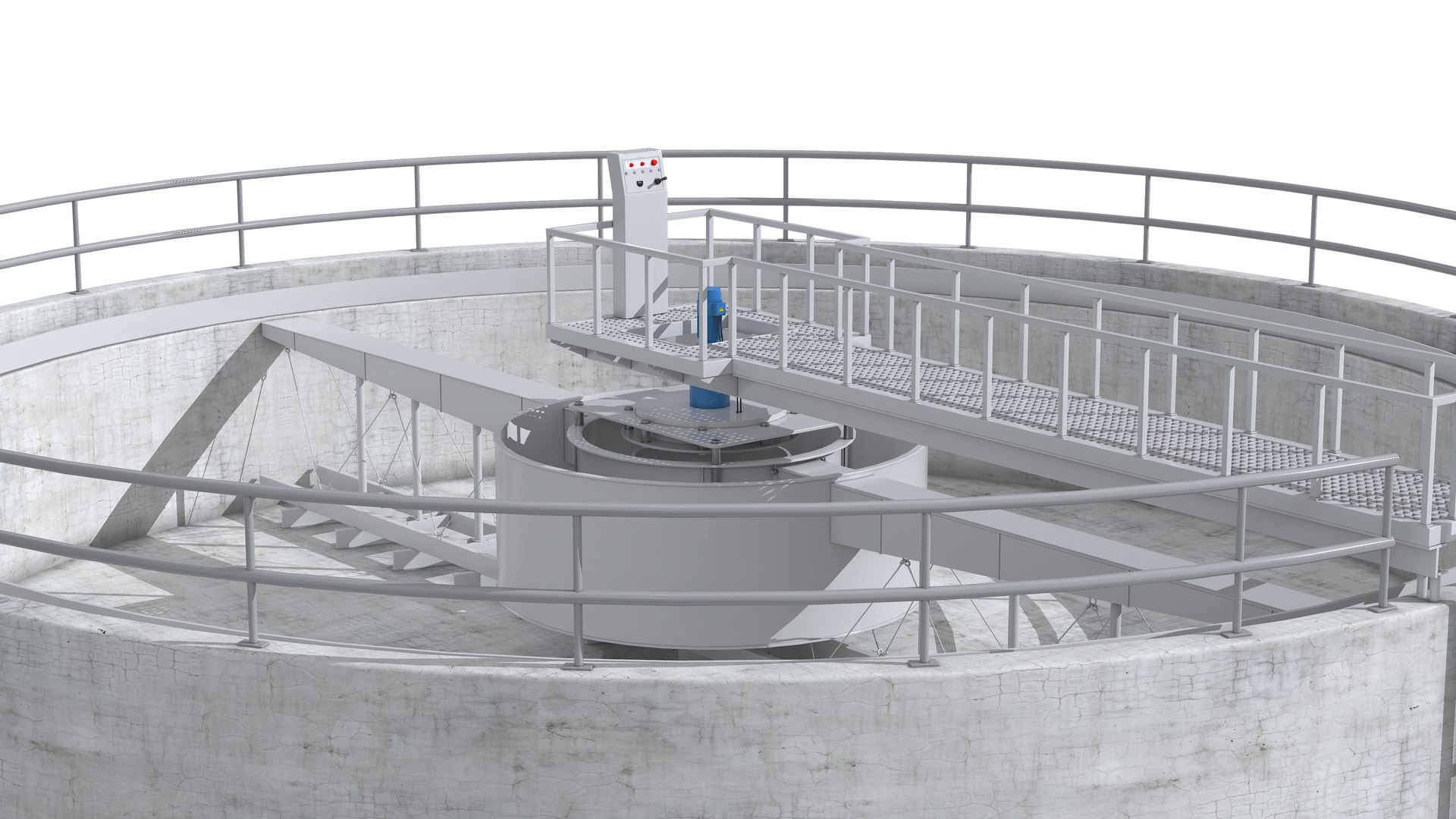 Wastewater Treatment Basin Set 3D Model - TurboSquid 2340851