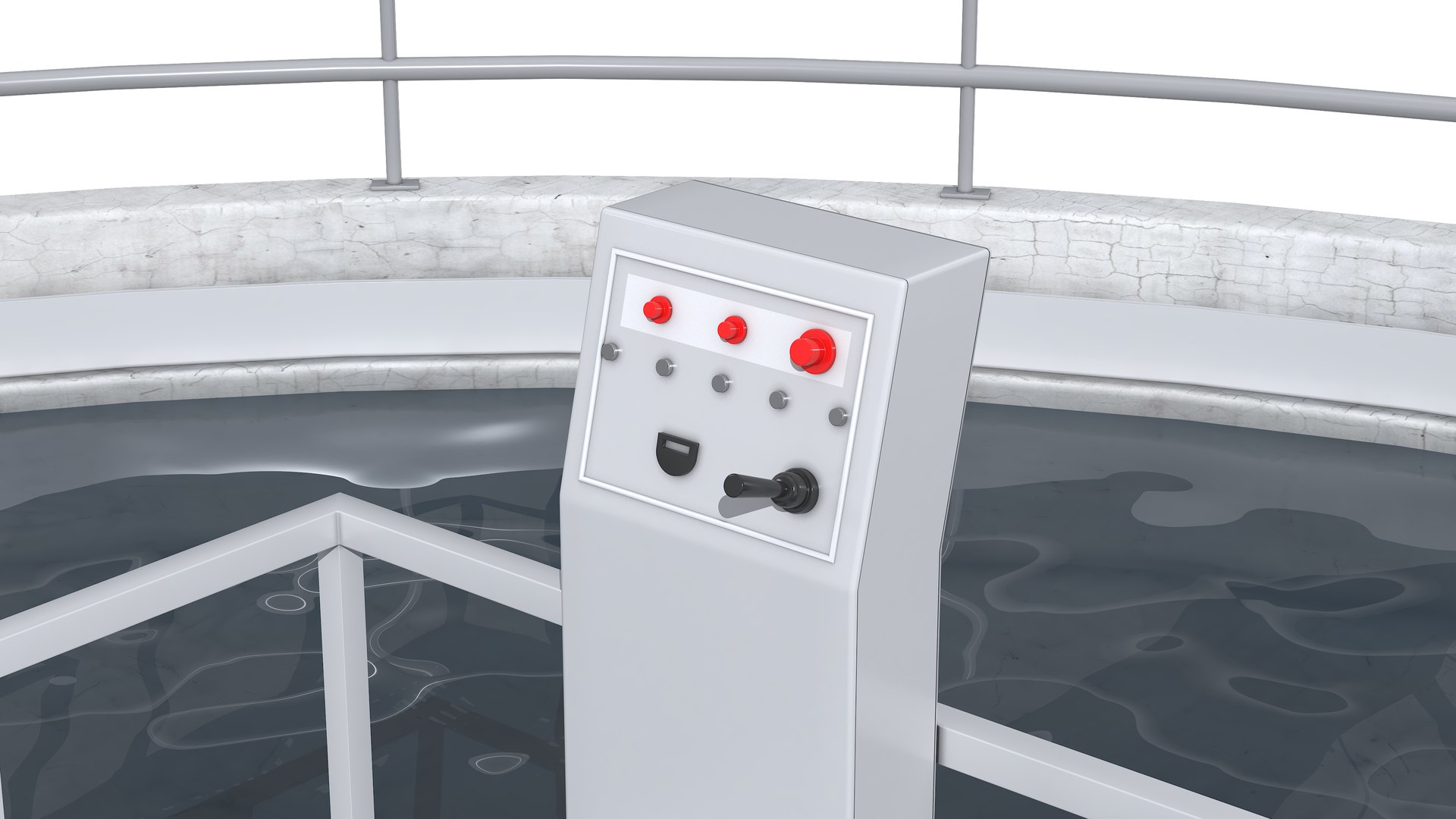 Wastewater Treatment Basin Set 3D Model - TurboSquid 2340851