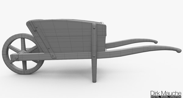 3d model push cart