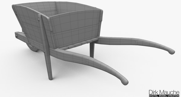3d model push cart