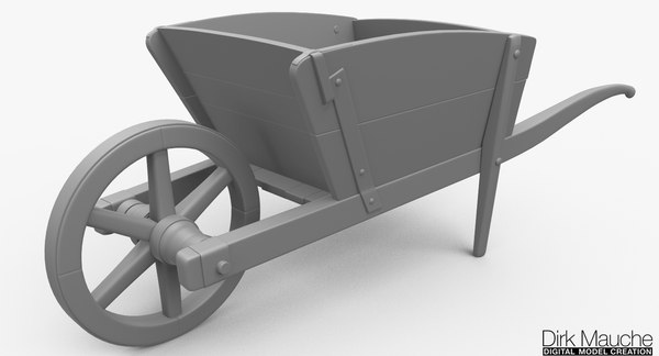 3d model push cart