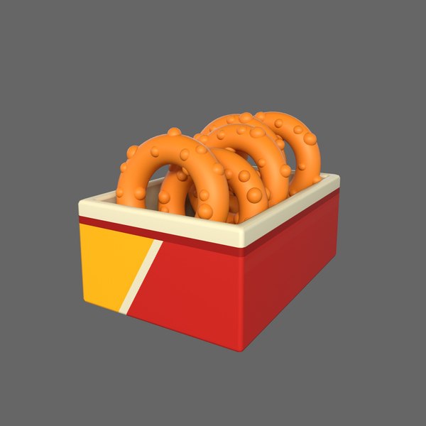 Cartoon Onion Rings model - TurboSquid 1972170