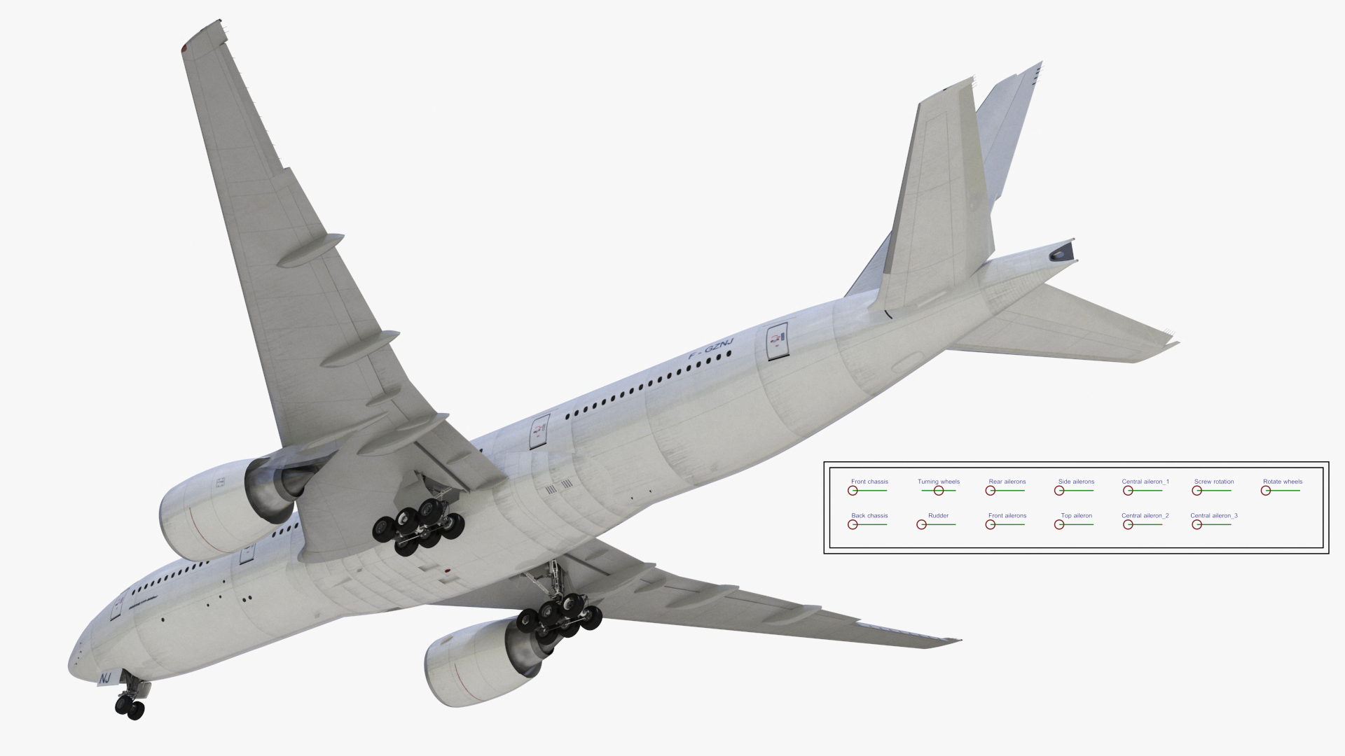 3D Boeing 777-200ER Passenger Aircraft Rigged - TurboSquid 2343254