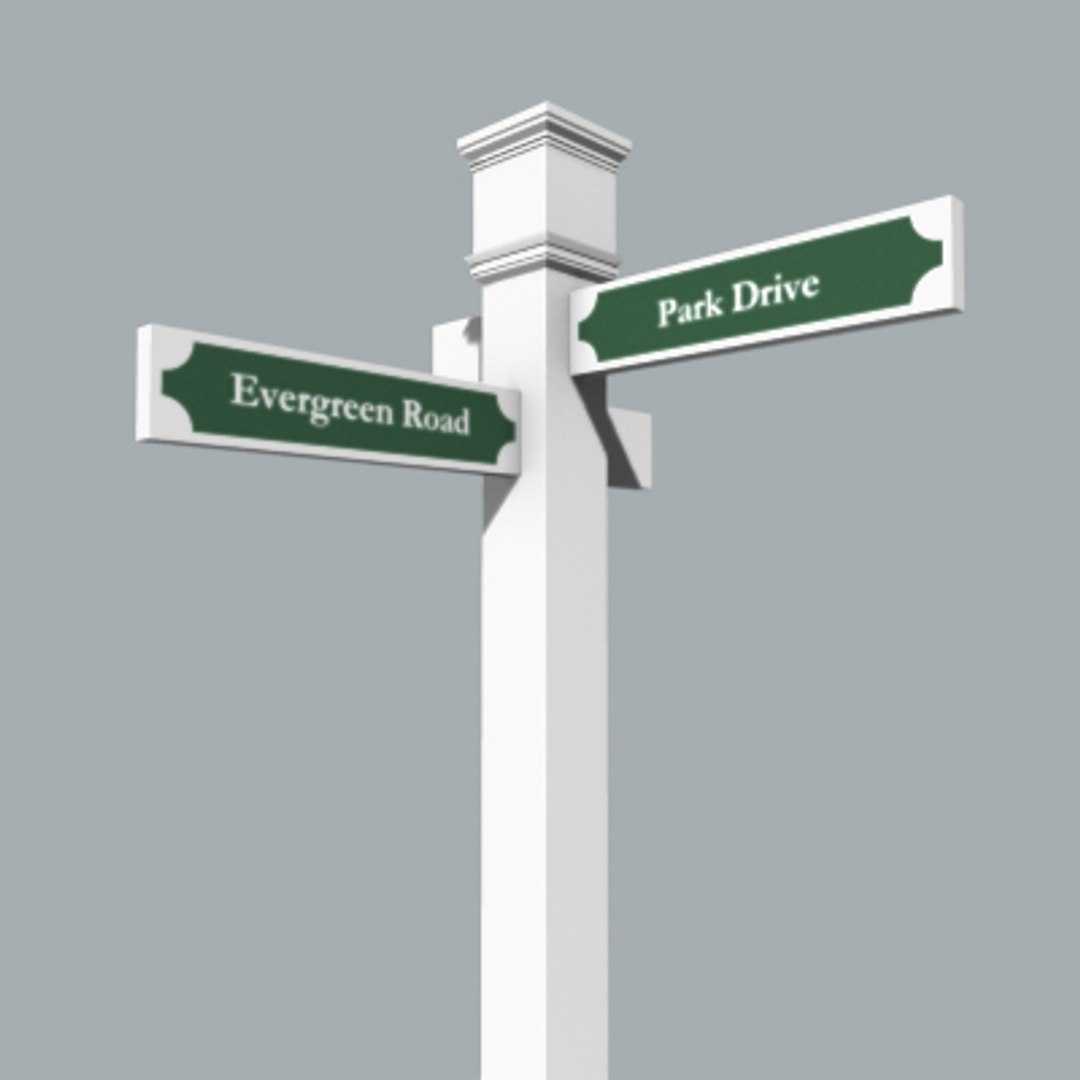 Street Sign 3d Max