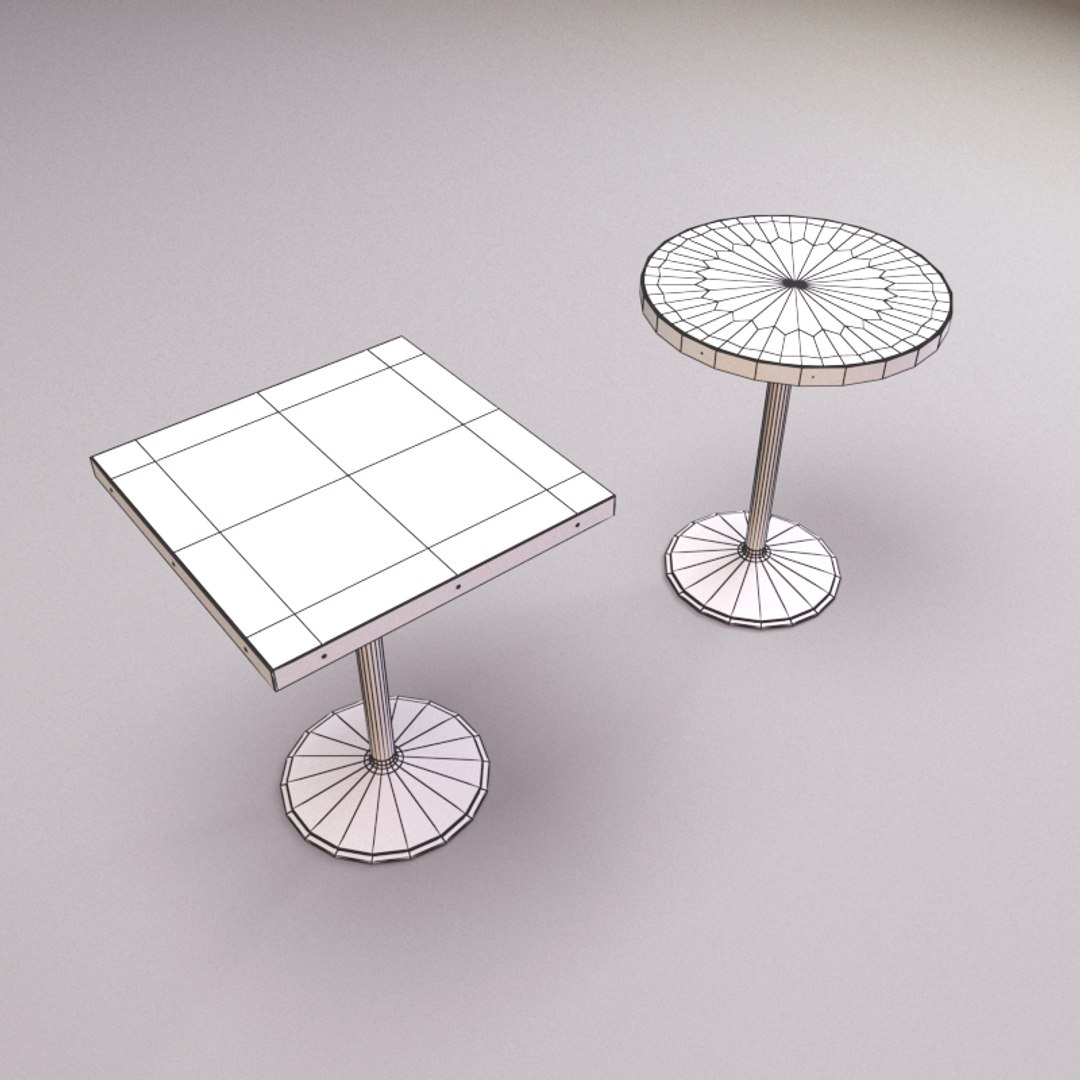 Bar Cafe Tables 3d Max