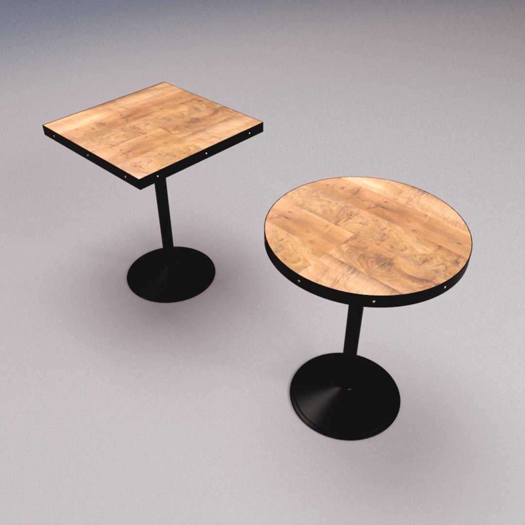 Bar Cafe Tables 3d Max