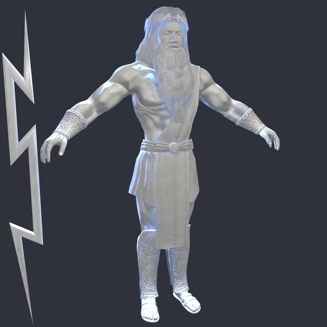Greek god zeus 3D model - TurboSquid 1425254