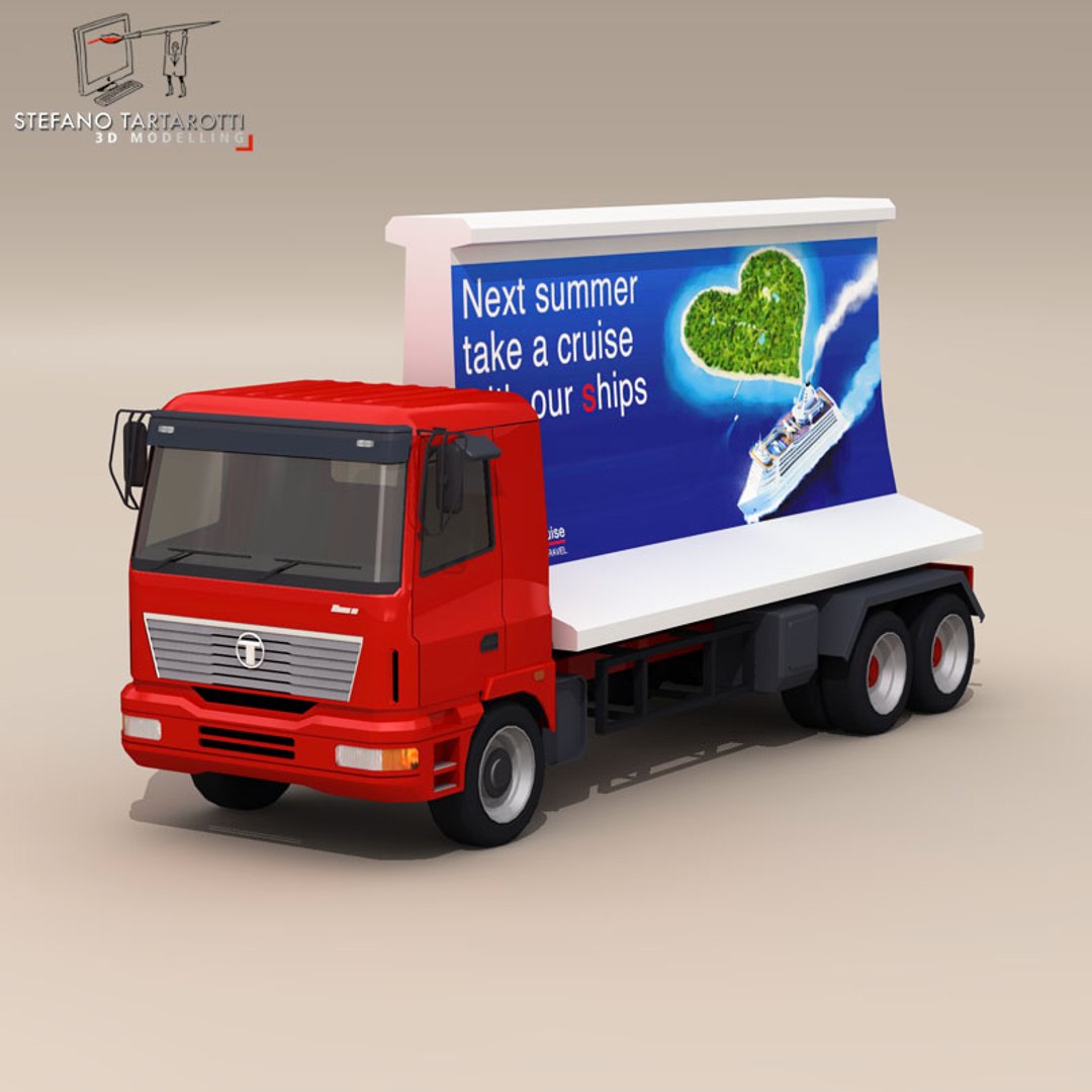 3d Model Advertisment Truck