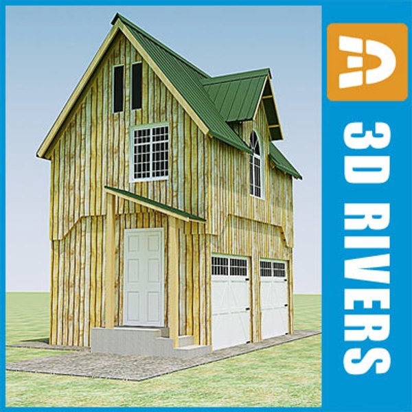 3ds max small town house building