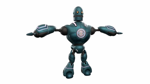 장비 없는 로봇 캐릭터 ROBO-03 3D 모델 - TurboSquid 2275970