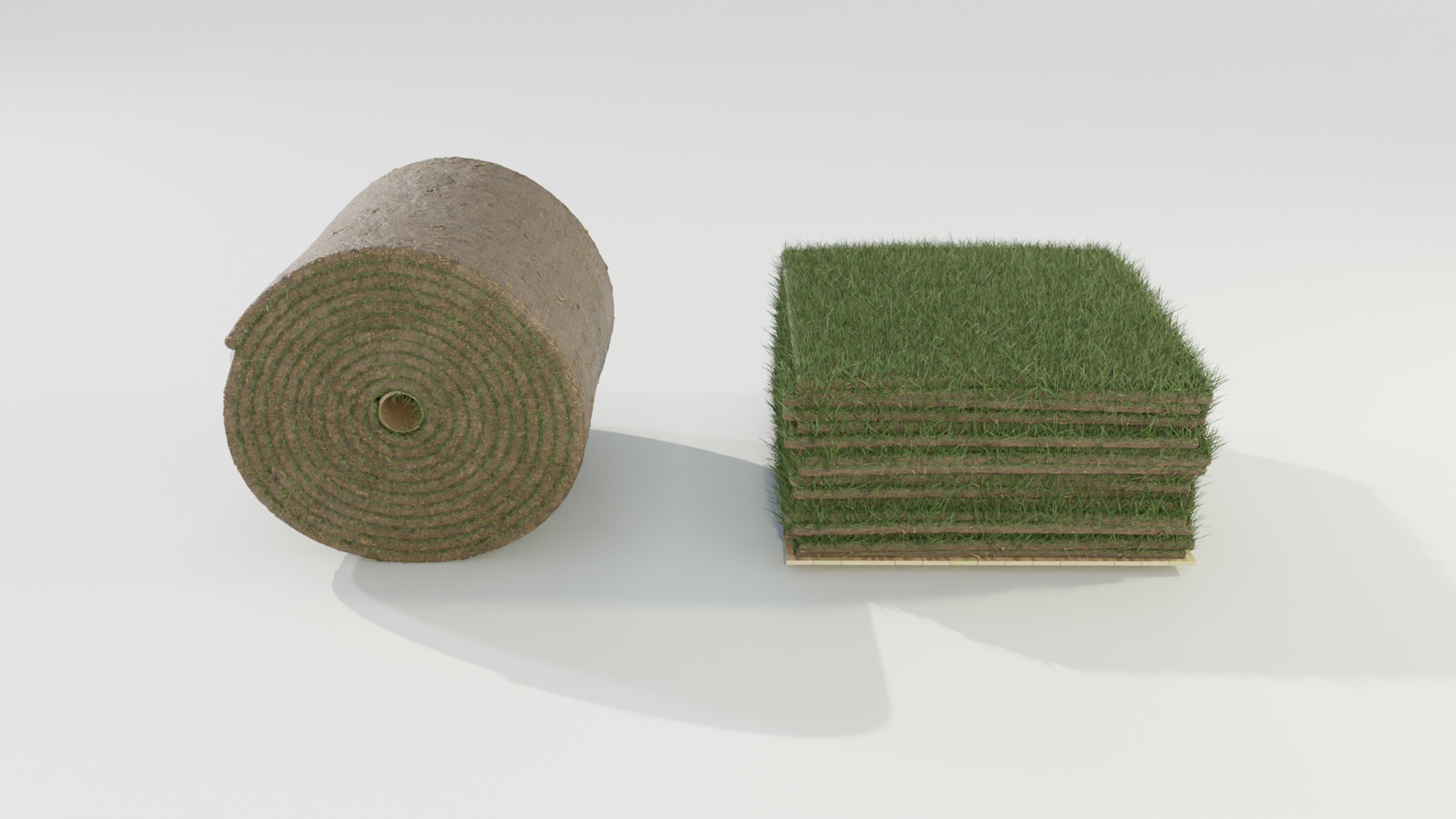 3D Grass Sod Stack And Roll - TurboSquid 2397056