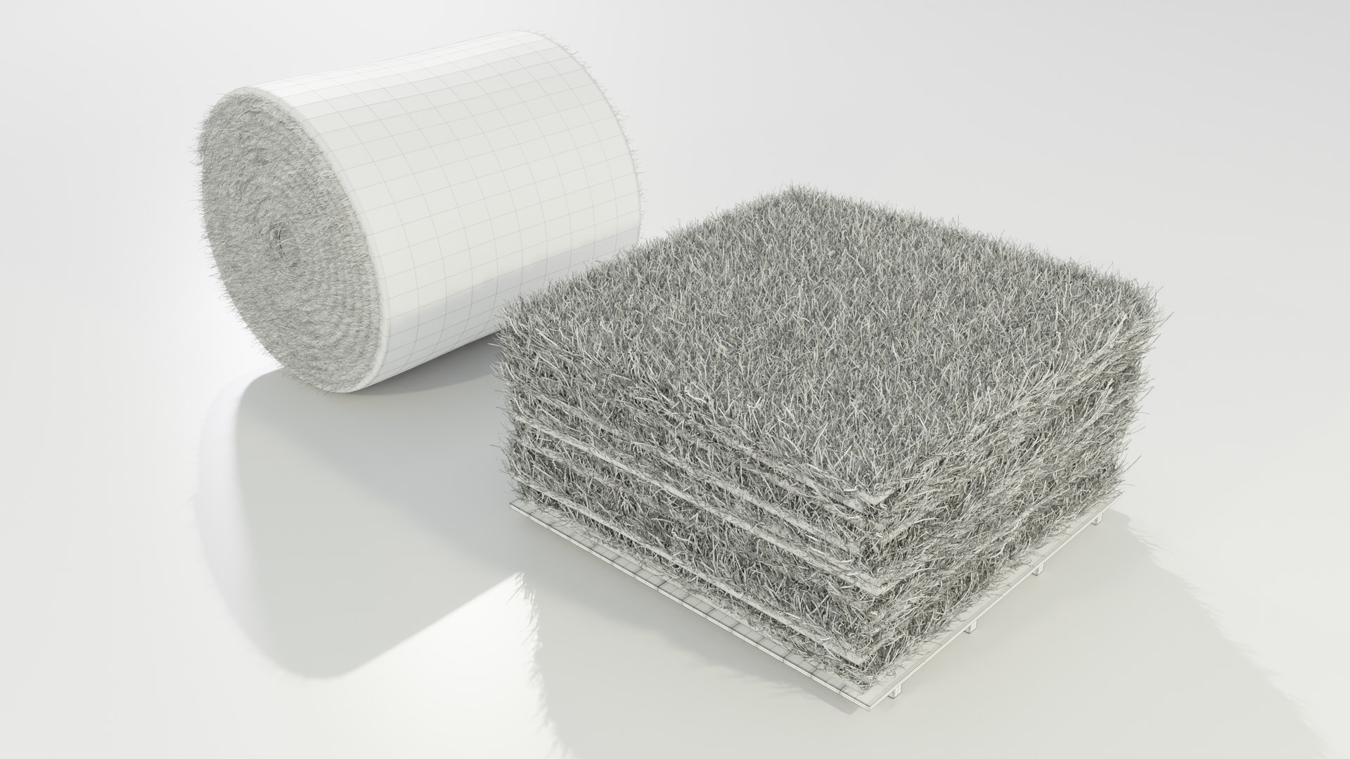 3D Grass Sod Stack And Roll - TurboSquid 2397056